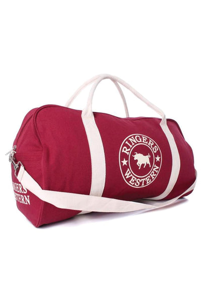 Ringers Western Gundagai Duffle Bag - Burgundy Natural – Golders Australia